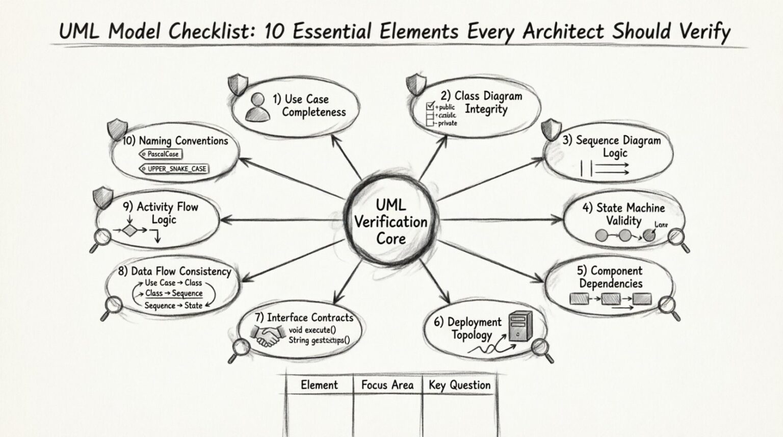 UML Model Checklist: 10 Essential Elements to Verify