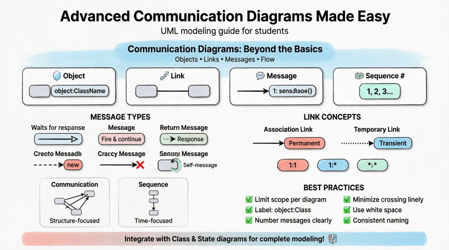 Advanced Communication Diagrams Guide 📊 | UML Expert