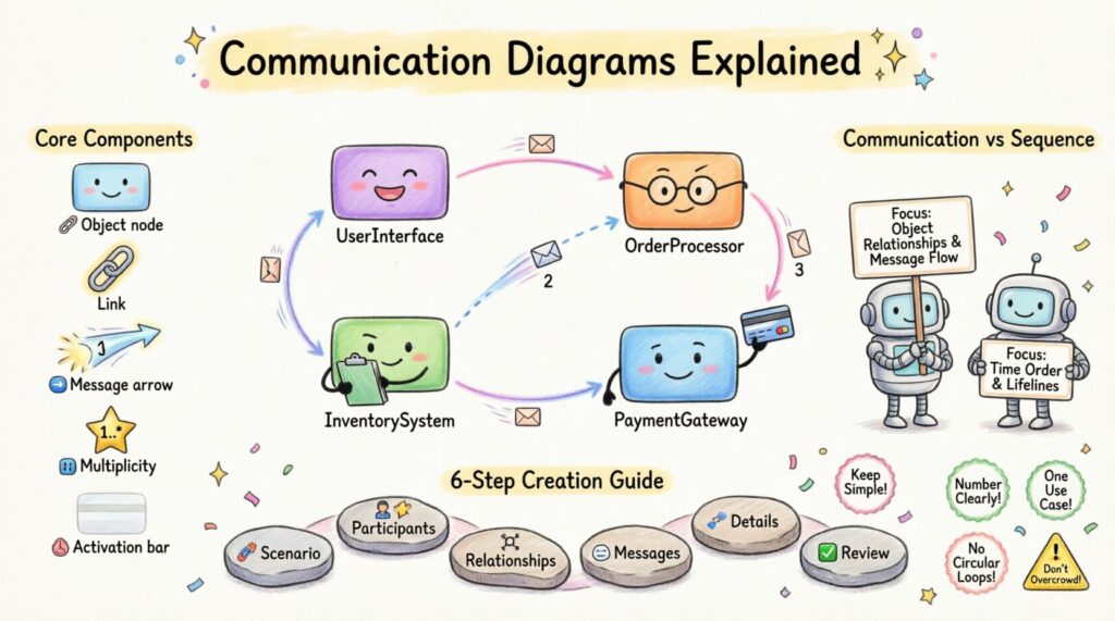 Communication Diagrams Explained: Beginner Guide for Students 📊