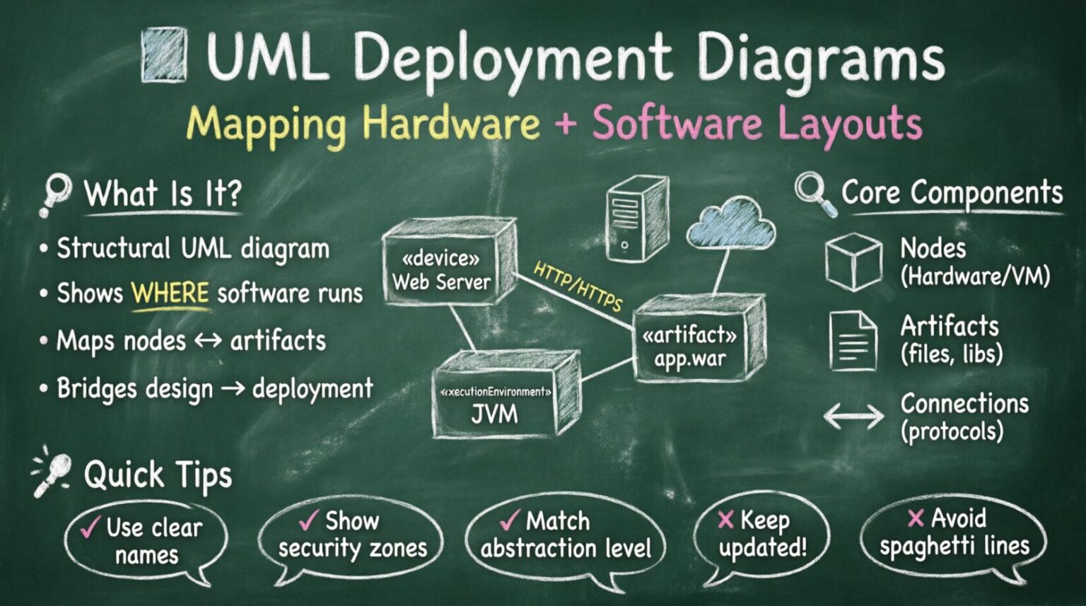 UML Deployment Diagrams: Mapping Hardware & Software Layouts 🖥️