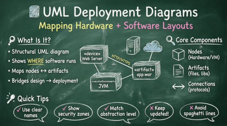 UML Deployment Diagrams: Mapping Hardware & Software Layouts 🖥️