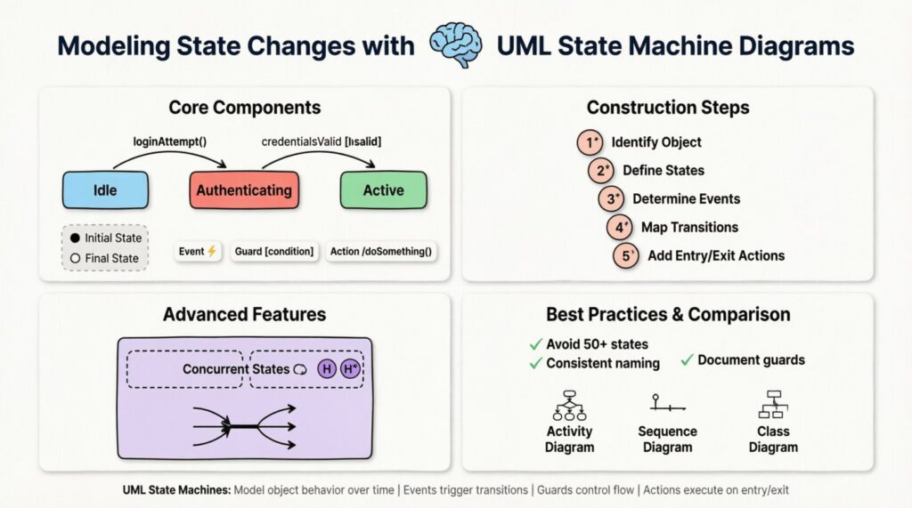 UML State Machine Diagram Tutorial: Modeling State Changes