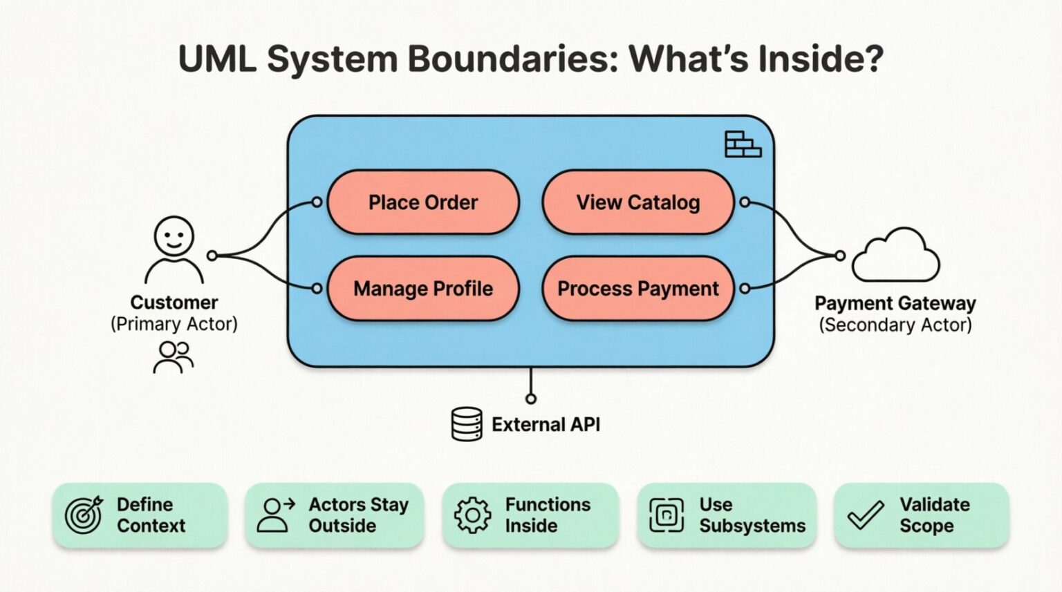 Deep Dive: System Boundaries in UML Use Case Diagrams 📦