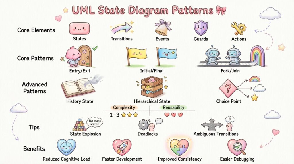 UML State Diagram Patterns: Identifying Reusable Structures 🧩